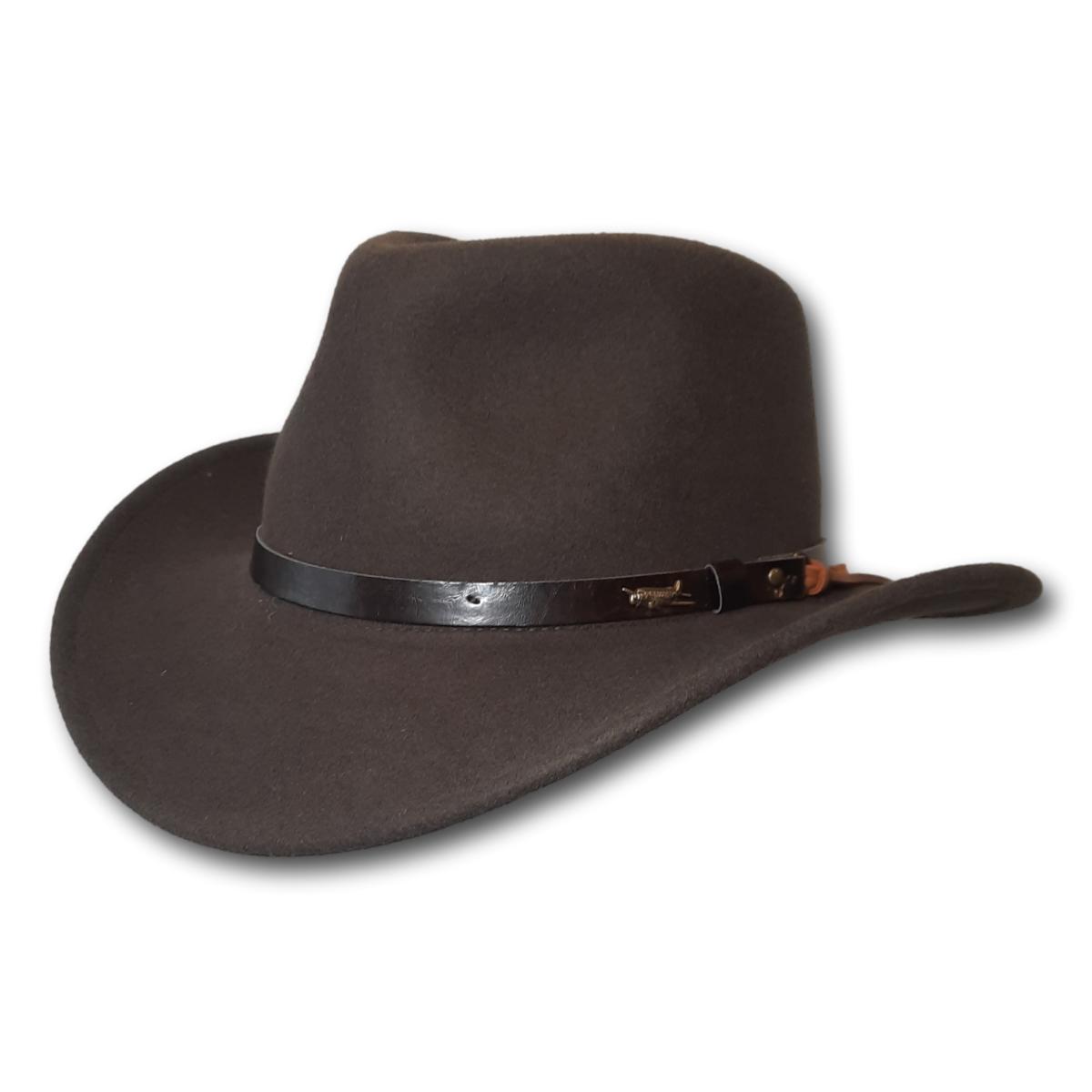 Outback with Faux Leather Band :: BeauChapeau Hat Shop