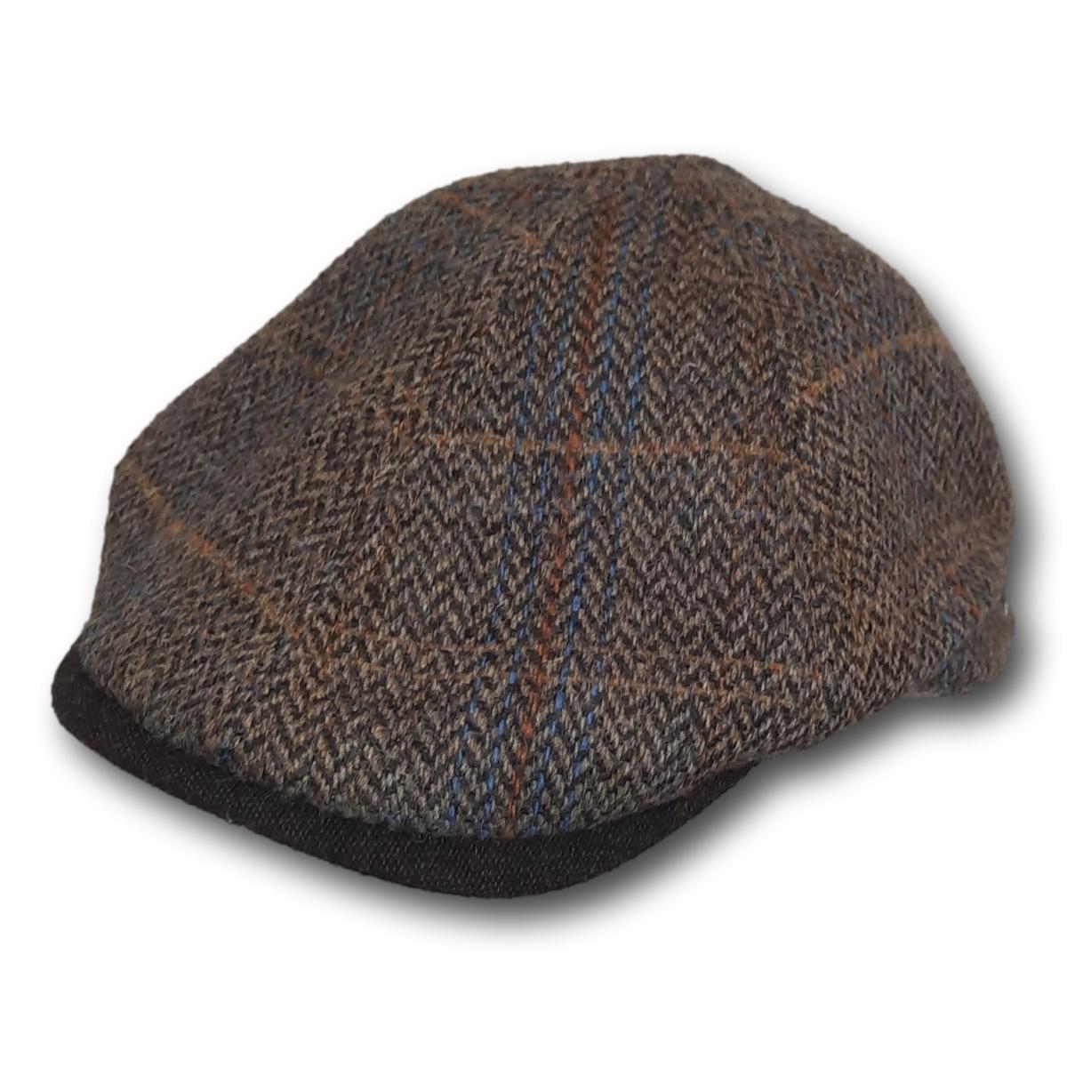Tweed Solid Brim Ivy Cap :: BeauChapeau Hat Shop